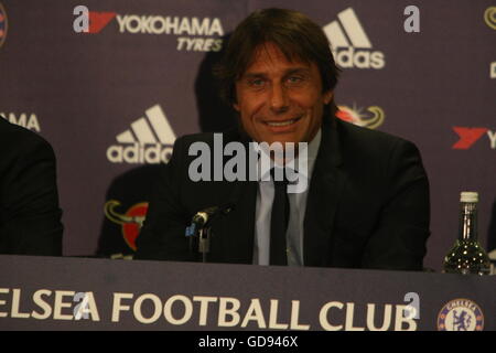 ex Italian national coach Antonio Conte introduced as new Chelsea ...