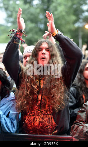 Vizovice, Zlin Region. 14th July, 2016. Luca Turilli's Rhapsody singer ...