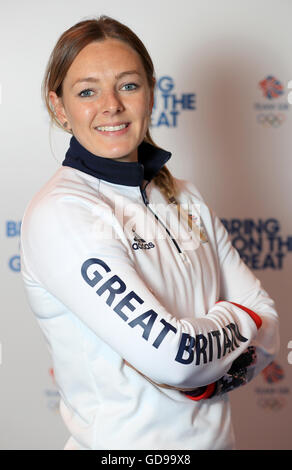 Katy Marchant during a Team GB kitting out session for the Paris ...