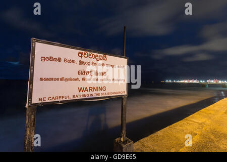 Colombo, Sri Lanka: sign warning against road accidents Stock Photo - Alamy