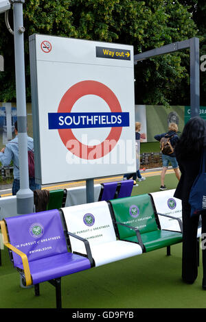 Southfields Underground Station London England UK Stock Photo - Alamy