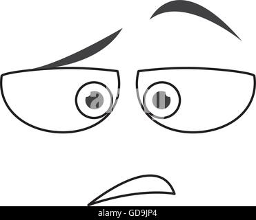 disdain emoticon face icons Stock Vector Image & Art - Alamy