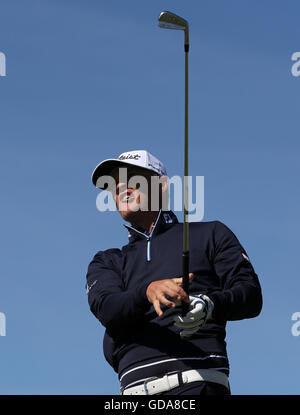Australia's Matt Jones tees off on the 5th hole during day one of the ...
