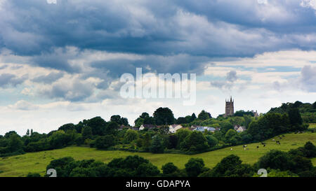 Colerne with Church of St. John the Baptist, Wiltshire. Parish church ...