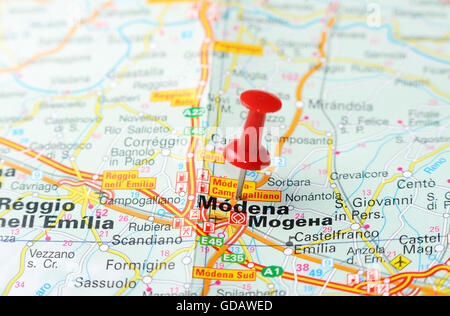 Modena Italy map Stock Photo - Alamy