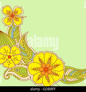 Abstract colorful background with flowers Stock Vector Image & Art - Alamy