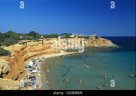 Ibiza Sa Caleta beach in south San Jose at Balearic Islands of spain ...