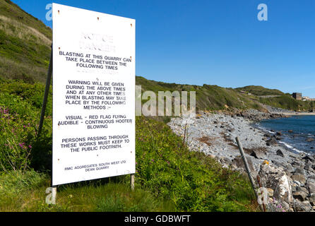 Dean Quarry, near St Keverne; Lizard Peninsula, Cornwall, England, UK ...