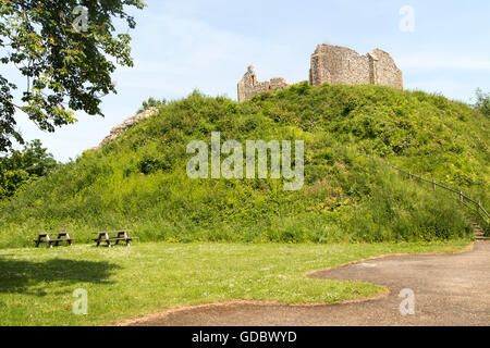 Eye Castle is motte and Bailey and bailey medieval castle with a ...