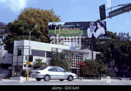 Sunset Strip with movie billboards circa 1992 Stock Photo - Alamy