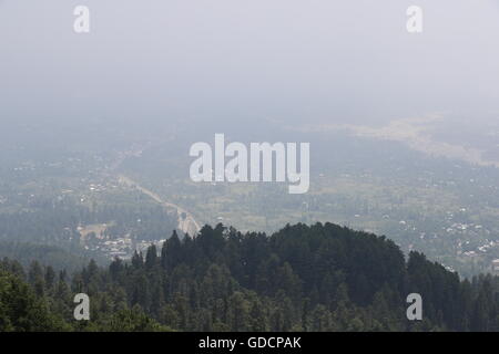 Srinagar, India - June 18, 2016: Aerial view of Srinagar, largest city ...