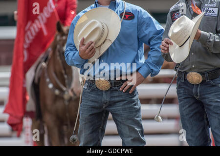 Cowboy hats Calgary Stampede Alberta Canada Stock Photo - Alamy