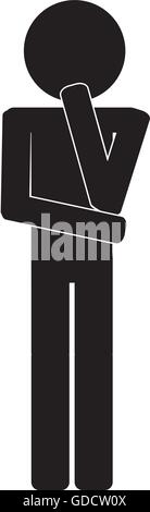person pictogram wondering icon Stock Vector Image & Art - Alamy