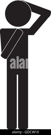 person pictogram wondering icon Stock Vector Image & Art - Alamy