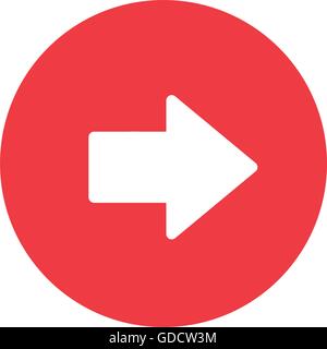 arrow pointing right inside circle icon Stock Vector Image & Art - Alamy