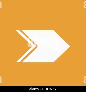 arrow pointing right inside square icon Stock Vector Image & Art - Alamy