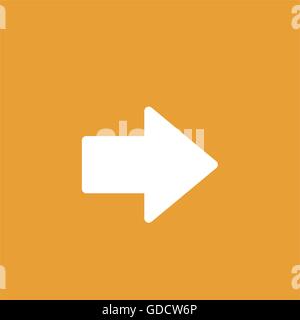 arrow pointing right inside square icon Stock Vector Image & Art - Alamy