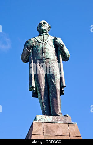 Statue of Jon Sigurdsson (1811-1879), Iceland's Patriot on t he grounds ...