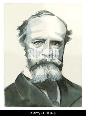 William James, 1842 – 1910. American philosopher and psychologist Stock ...