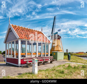 Sint Philipsland,Zeeland,Windmill The Hope Stock Photo - Alamy