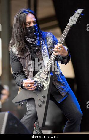 Chicago, Illinois, USA. 15th July, 2016. Singer AL JOURGENSEN of ...