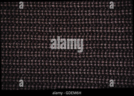 Close up on knit woolen fur texture. Blue melange fluffy woven thread ...