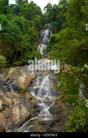 Vertical shot of a waterfall Stock Photo - Alamy
