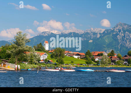 Lake Hopfensee in the Allgaeu (Bavaria, Germany Stock Photo - Alamy
