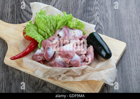 Chicken stomach with pepper ready for cooking Stock Photo - Alamy