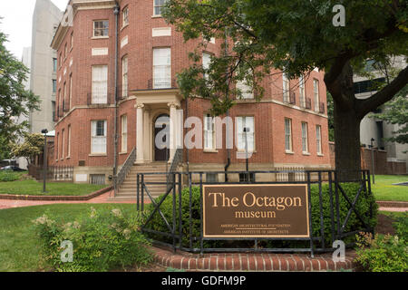 Exterior of the Octagon House, Washington, D.C. Abstract/medium: 1 ...