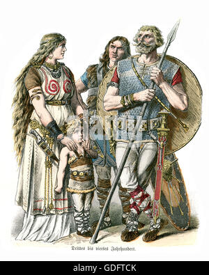 German Men - Women - 4th century Stock Photo - Alamy