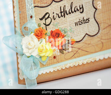 Brown gift box and vintage paper of Equipment for Christmas decoration ...