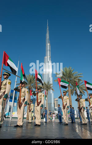 UAE Military marches during National Day Parade in Dubai Stock Photo ...