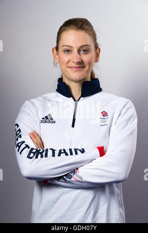 Bryony Page during a Team GB kitting out session for the Paris Olympics ...