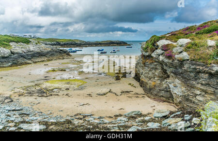Coastal view from near Trearddur Bay on Anglesey Stock Photo - Alamy
