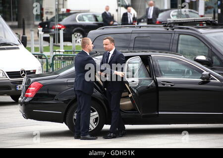 Warsaw, Poland. 16th July, 2016. Polish President Andrzej Duda attended ...
