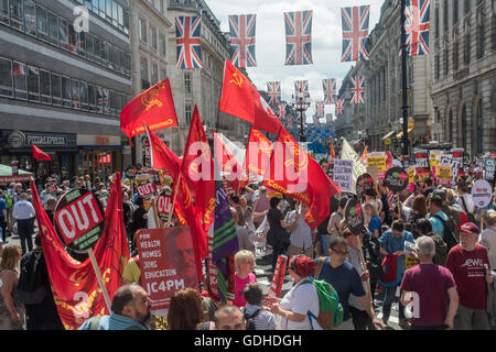 The Communist Party marching in support of the anti-war movement ...