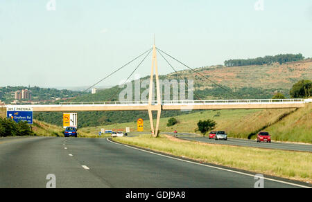 Traffic Sign over N1 highway towards Pretoria, Centurion, South Africa ...