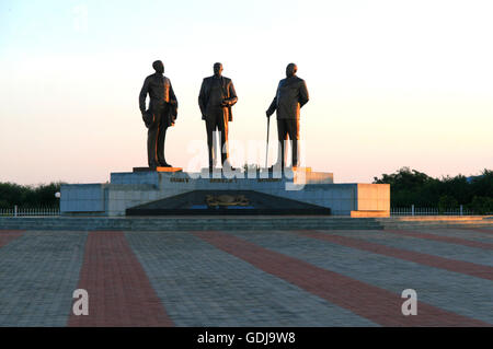 Three Dikgosi Monument, Gaborone, Botswana Stock Photo - Alamy