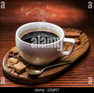 Sugar cane on wooden table background Stock Photo - Alamy