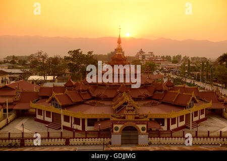 a Buddhism Monastery in the city of Nyaungshwe on the Inle Lake in the ...