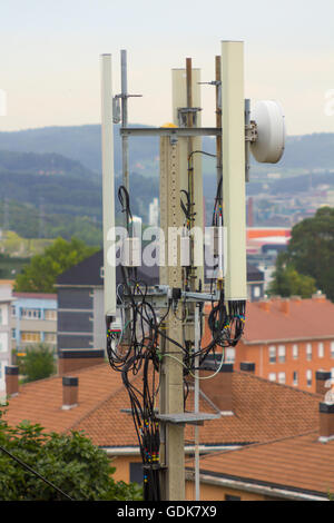Communication Tower telephone relay antenna station cellular Stock ...