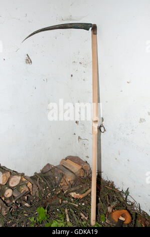 scythe, traditional harvest Stock Photo - Alamy