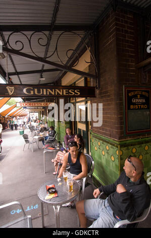 Sydney The Rocks area and cafe restaurants in this area of the city ...