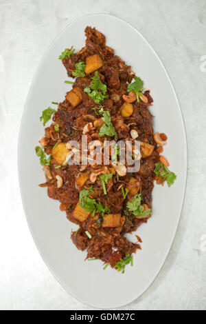 A plate with food, Dubai, UAE Stock Photo - Alamy