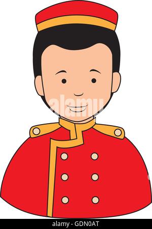 Bell boy button icon Stock Vector Image & Art - Alamy