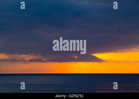 Stormy skies over calm Mediterranean waters Stock Photo - Alamy