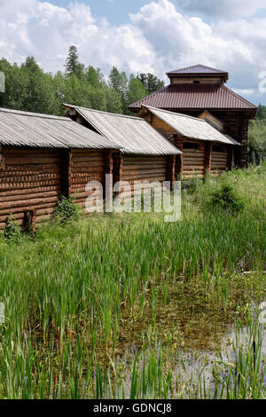 Semiluzhenski kazak ostrog - Russian small wooden fort, Ostrog is ...