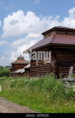 Semiluzhenski kazak ostrog - Russian small wooden fort, Ostrog is ...