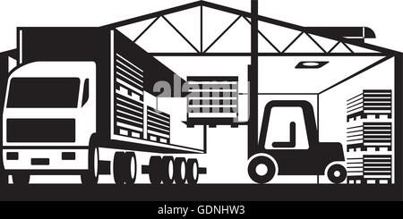 Storage of goods in warehouse icon, outline style Stock Vector Image ...